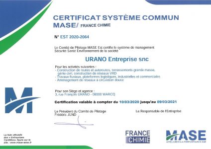 Certifications - URANO